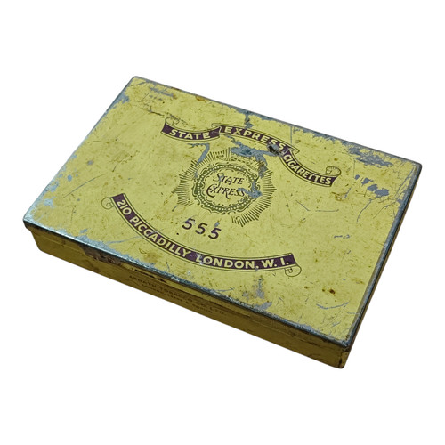 19'Ç Vintage Old Antique Rare State Express Cigarette Litho. Tin Box ...