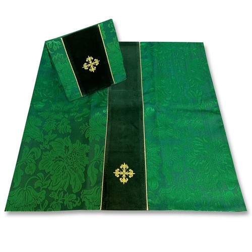 Green Chalice Veil and Burse, embroidered, Damask/Velvet | eBay