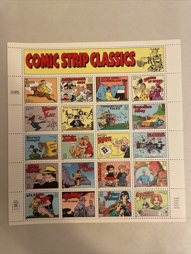 Comic Strip Classics Souvenir Sheet of 20 Stamps | eBay