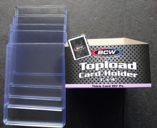 (5 Loose Holders) BCW 197pt Thick Card Top Loader Card Holder | eBay