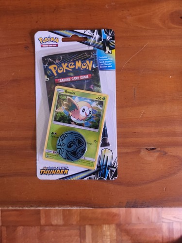 Pokémon Blister Pack Rowlet Promo Card With Manaphy Coin Celebi Art ...