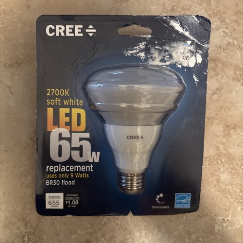 CREE 65 W / 9W LED Soft White 2700K BR30 Flood Dimmable Light Bulb | eBay