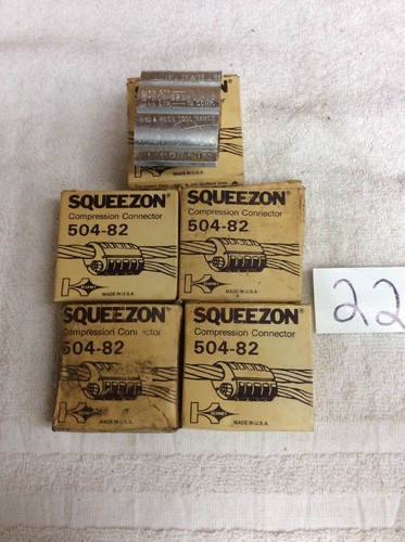 Lot of (5) KEARNEY SQUEEZON 504-82 D or D3 Die COMPRESSION CONNECTOR | eBay