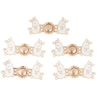 5 Pairs Baroque Flower Cape Cloak Clasp Fasteners Sew Hook Eye Cardigan ...