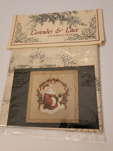 Lavender and Lace Spirit of Christmas Santa Cross Stitch Pattern LL11 ...