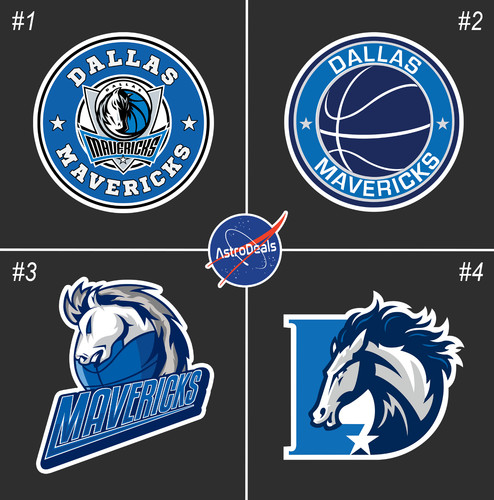 Dallas Mavericks Basketball Team Logo NBA Sticker Decal Vinyl *Size: 3 ...