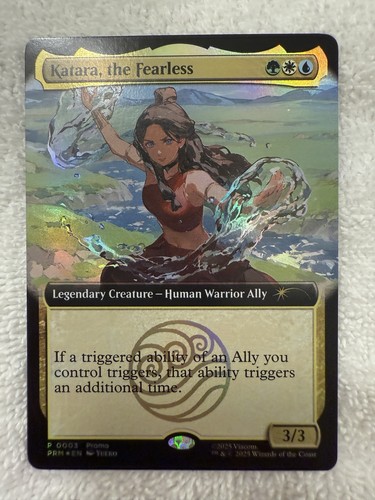 2025 SDCC Katara, the Fearless Avatar MTG Magic The Gathering Promo ...