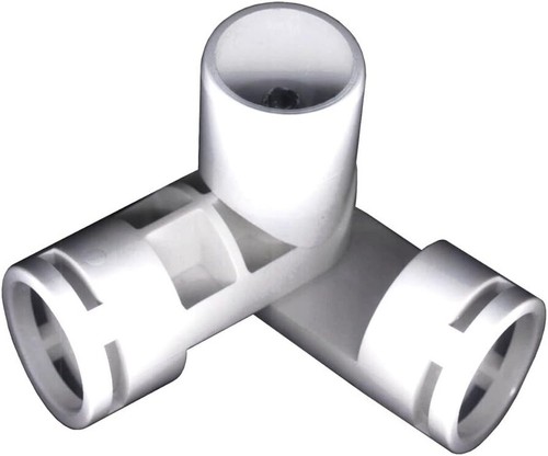 PVC- Adjustable joint fitting 1" 3-Way (Furniture Grade White) | eBay