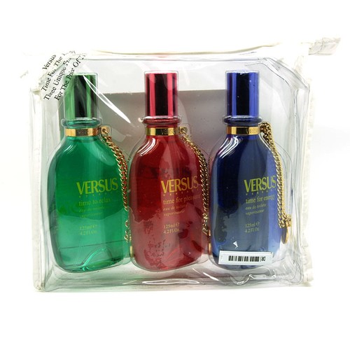 Versace Versus (3 x 4.2 fl oz - 125 ml ) Eau De Toilette Spray Gift Set ...