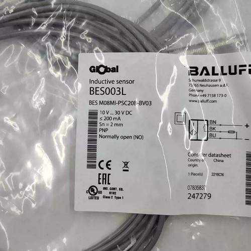 1pcs Brand New BALLUFF BES003L BES M08MI-PSC20B-BV03 | eBay