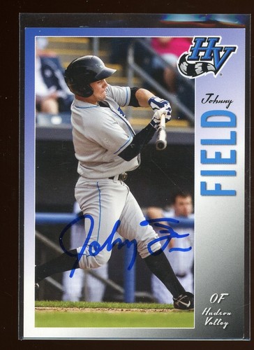 2013 Hudson Valley Renegades JOHNNY FIELD Signed Card autograph auto ...