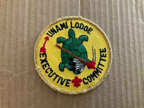 Unami Lodge 1 1980’s Executive Committee OA Patch Gold Border Youth ...