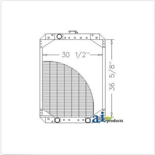 RE64410 Radiator Fits John Deere 8.1L PowerTech 6081AF 6081HF 6081TF ...