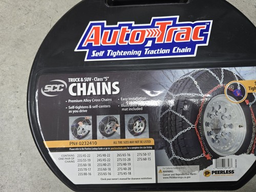 Peerless Chain AutoTrac Light Truck/SUV Snow Tire Chains, #0232410 ...