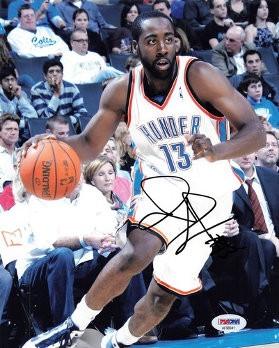 James Harden signed 8x10 photo PSA/DNA Autographed Clippers Thunder | eBay