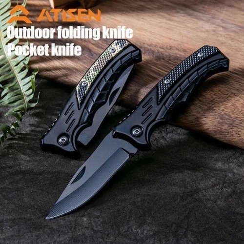 Atisen Outdoor Tool 5inch knife Black | eBay