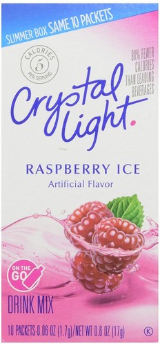 Crystal Light Sugar-Free Raspberry Ice On-The-Go Powdered Drink Mix 1 ...