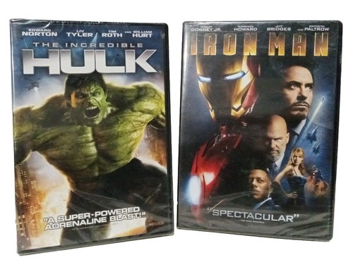 Marvel New Sealed DvDs Lot Of 2 MCU Phase 1 : Iron Man & The Incredible ...