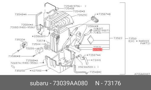Genuine OE O-Ring 73039AA080 For Subaru 73039-AA080 | eBay
