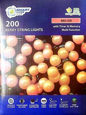 Red Berry Christmas Lights for sale | eBay UK
