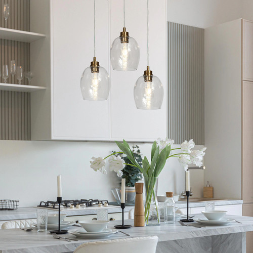 Denan Modern Glam 1-Light Gold Textured Wine Glass Pendant | eBay