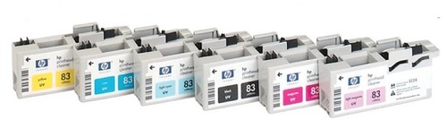 Set of 6 (ALL Colors) HP 83 Printhead "Cleaner(s) ONLY" DesignJet 5000 ...