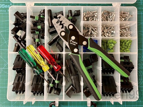 232pcs Weatherpack Connectors Kit, 12-20AWG + Astro Crimping Tool ...