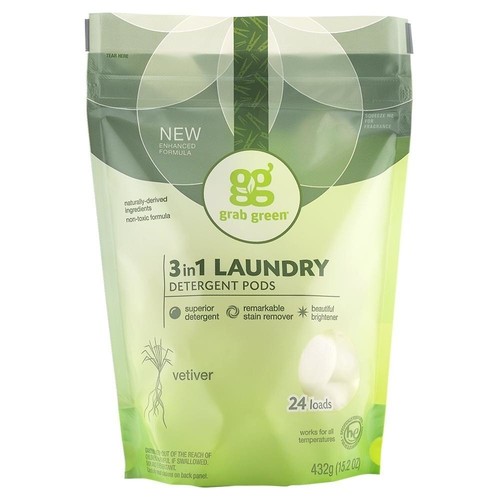 Grab Green Laundry Detergent Vetiver 24 Loads (15.2 oz) Pack | eBay