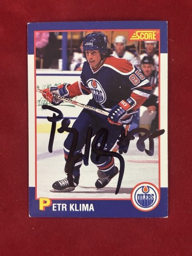Petr Klima Autograph 1992 Score Kellogg's #17 Signed Auto | eBay