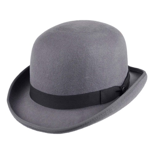 JAXON AND JAMES ENGLISH DERBY GREY BOWLER HAT WITH TAGS SIZE LARGE ...