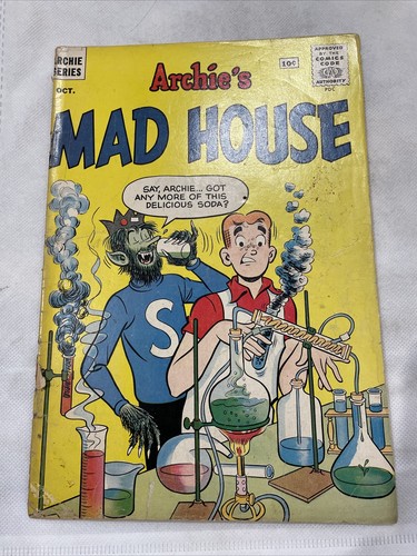 Archie’s Mad House #15 comic Monsters Jughead werewolf Poor Low Grade ...
