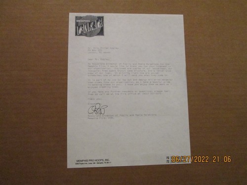 USBL Memphis Fire Vintage Defunct Circa 1994 Team Logo Basketball ...