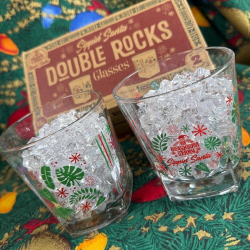 Verre À Double Rocks Sippin Santa Pop Up Bar Tiki De Beachbum Berry Set ...