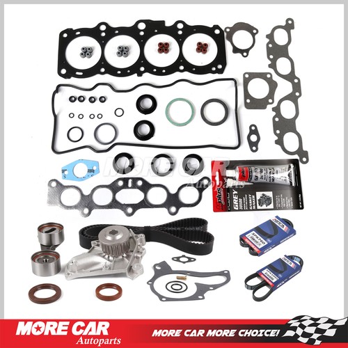 Head Gasket Timing Belt Kit Water Pump 2x Serpentine Belts for 98-00 ...