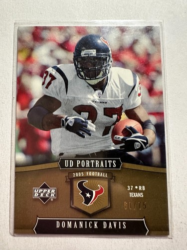 K30,279 - 2005 UD Portraits Gold #37 Domanick Davis #/75 | eBay