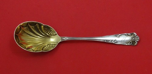 Cellini by Frank Smith Sterling Silver Preserve Spoon Gold Washed 7 1/8 ...