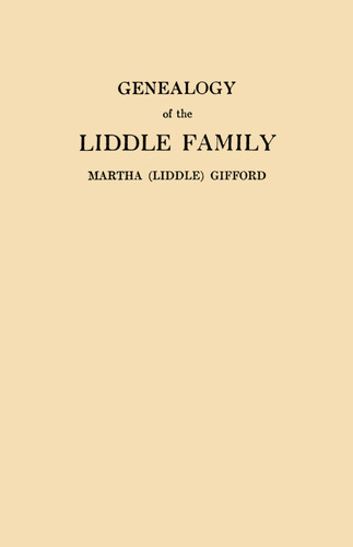 Genealogy of the Liddle Family | eBay