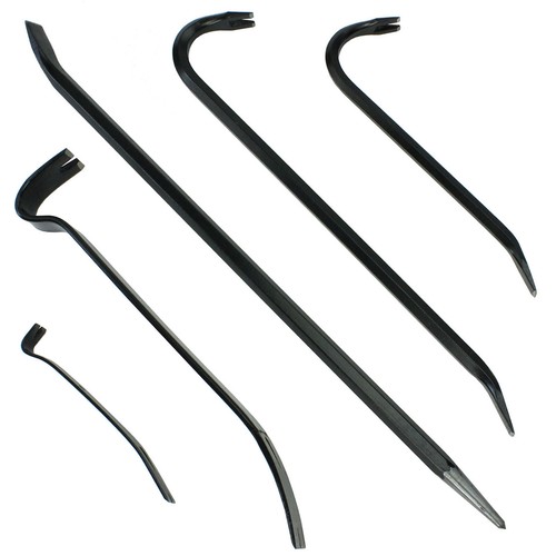 Crowbar Set Long Wrecking Crow Bar Rod Steel Flat Pry Large Nail Puller ...