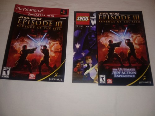 Star Wars: Episode III: Revenge of the Sith Cover and Manual (Sony PS22 ...