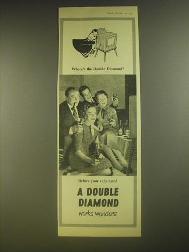 1955 Double Diamond Ale Ad - Where's the Double Diamond? | eBay