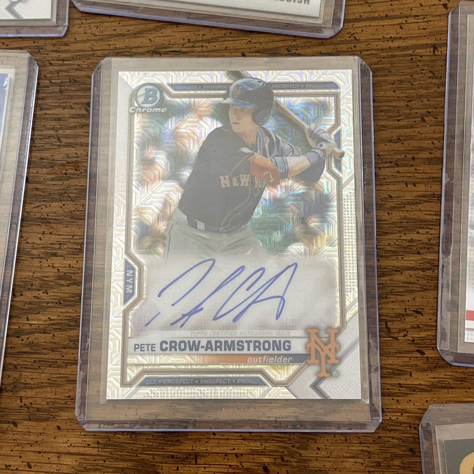 Pete Crow-Armstrong 2021 Bowman Mega Box #BMA-PC Chrome Prospect Auto ...