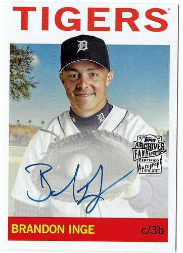 2023 TOPPS ARCHIVES (#64FF-BI) - FAN FAVORITES AUTOGRAPH - BRANDON INGE ...