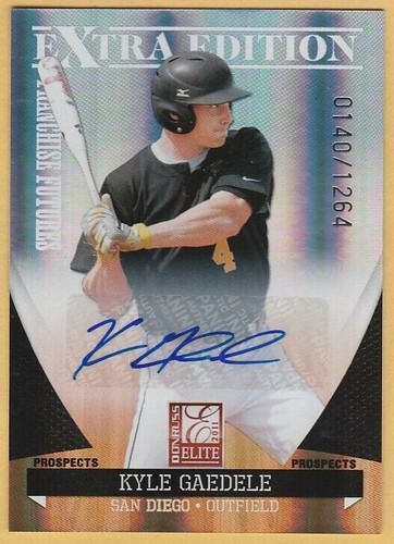 2011 Elite Extra Edition Franchise Futures Signatures #76 Kyle Gaedele ...