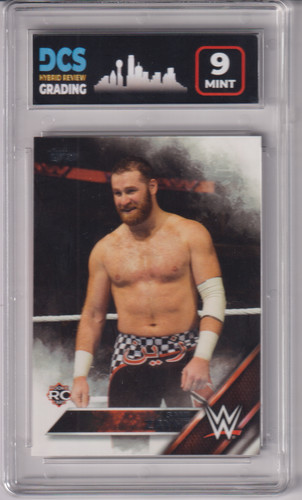 Sami Zayn 2016 Topps WWE Rookie Card # 140 DCS Hybrid Graded 9 Mint #75 ...