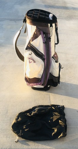 Callaway 14-Way Golf Cart Bag White With Paisley & Shoulder Strap ...