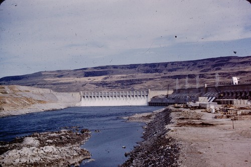 1955 Chief Joseph Dam Washington Red Border Kodachrome Slide Ref K74 | eBay