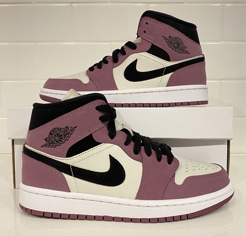 Nike Air Jordan 1 Mid SE Berry Pink Mulberry DC7267-500 Womens Size 6.5 ...