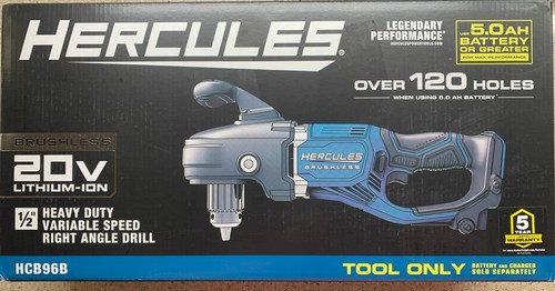 NEW NIB Hercules 20V Brushless 1/2" Right Angle Drill HCB96B Tool Only 59178 | eBay