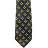 Past Master Masonic Neck Tie - Black Yellow Polyester duplicated ...