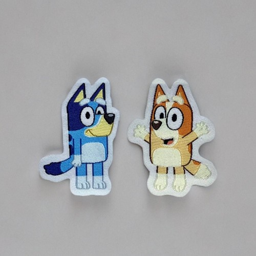 Bluey Iron On Patch Set Cute Heeler Dog Cartoon, 2” Kawaii Patches | eBay